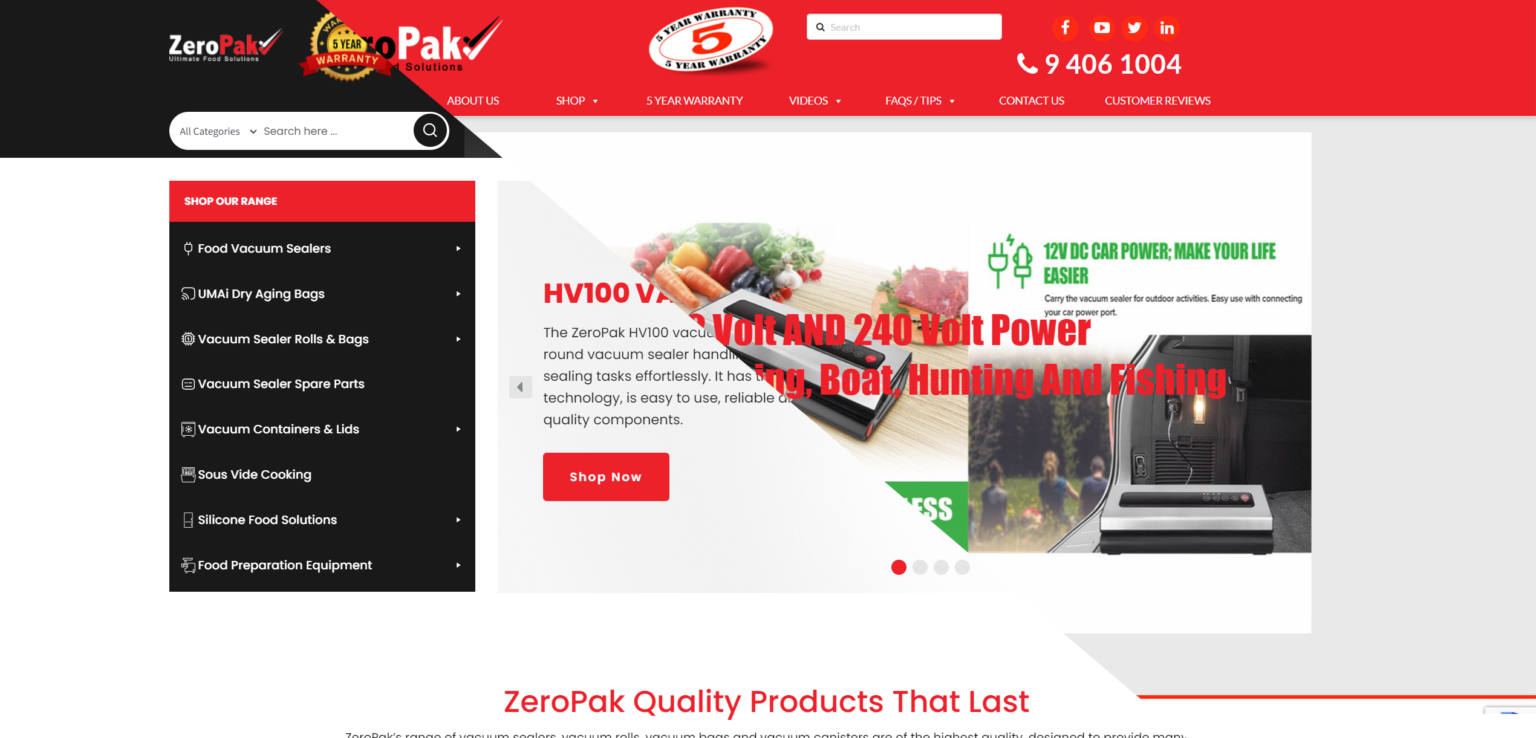 Food Preparation Products - ZeroPak Kitchen Solutions
